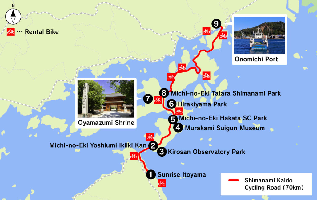 Where to Ride in Shimanami - world of bicycles